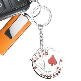 Generico shpuuyy Des porte-cl&eacute;s cool, un pendentif sac | Pendentif porteurs de poker,D&eacute;coration de sac &agrave; main esth&eacute;tique, accessoires pratiques &eacute;l&eacute;gants pour l