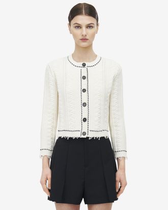 Alexander McQueen Strukturierte Strickjacke - Item 839774Q1BEI9284