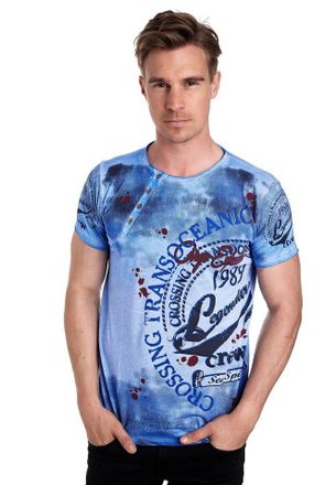 Rusty Neal T-Shirt mit plakativem Frontprint
