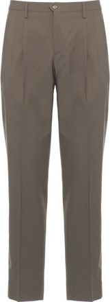 BRIGLIA 1949 Homme, Pantalons, Brun, Taille: S 1949 Pleated Pantalons
