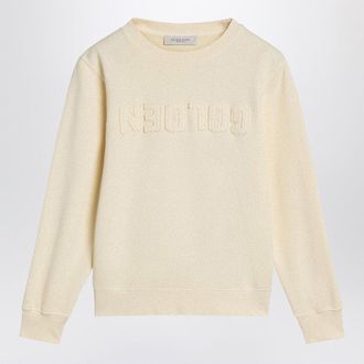Golden Goose Elfenbeinfarbener Baumwoll-Sweatshirt