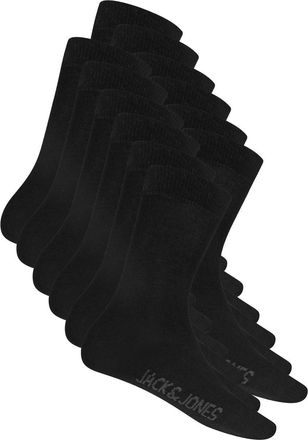 Jack & Jones Regular Classic Socken Herren Schwarz One Size JACJENS SOCKS 12er Pack Freizeitsocken Elastischer Bund Strapazierf&auml;hig, Gr&ouml;&szlig;e:One Size, Farbe:Black (1