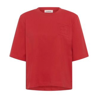 Soaked In Luxury Logo Tee Top in Salsa - - Tops - Damen - Rot - L