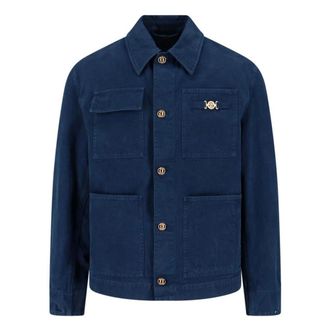 Versace Homme, Vestes, Bleu, Taille: M Denim Jacket