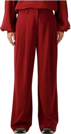 Moss Copenhagen Damen, Hosen, Rot, XSGr&ouml;&szlig;e