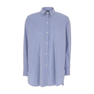 Pla&icirc;n Plain, Femme, Blouses et Chemises, Bleu, Taille: 36 FR Chemise ray&eacute;e