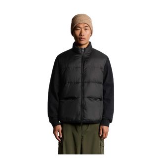 Lyle & Scott Hybrid Pullover f&uuml;r Herren, Durchgehender Rei&szlig;verschluss (Schwarz)