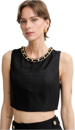 Elisabetta Franchi Damen, Oberteile, Schwarzk, MGr&ouml;&szlig;e