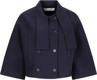 Dior Femme, Manteaux, Bleu, Taille: 38 FR Peacoat
