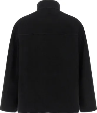 R&oacute;he Wool and Cashmere Blend Coat - Black
