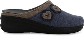 Melluso Pantoufles en tissu bleu pour femmes pd902z 39