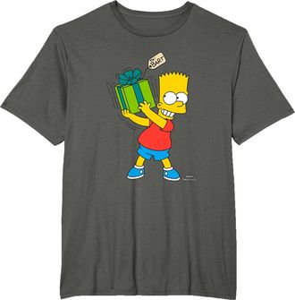 The Simpsons Bart Simpsons Present Time Holiday T-Shirt