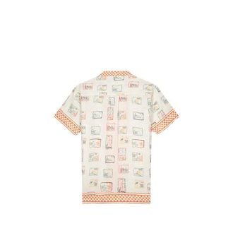 Maison Labiche Chemise imprim&eacute; Money Postcard &agrave; col &agrave; revers