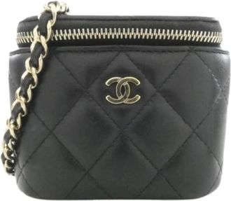 Chanel Pre-owned Sac d&eacute;paule classique intemporel en agneau - Femme - Pre-owned - Noir - Taille: ONE Size