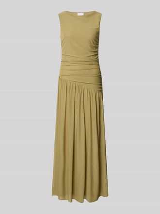 Neo Noir Abendkleid mit Raffungen Modell Cludine
