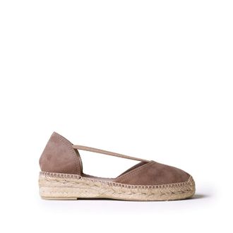 Toni Pons Wildleder-Espadrille für Damen - ERLA - Taupe, 40 EU