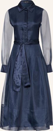 van Laack Van Laack Hemdblusenkleid Aus Seide blau
