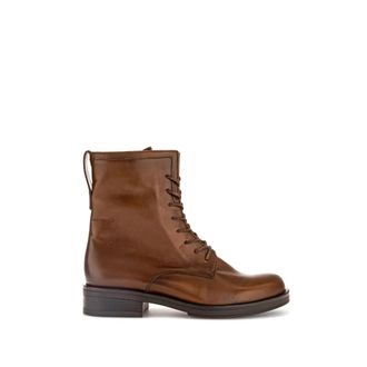 Gabor Schn&uuml;rstiefeletten aus Leder - - Shoes - Damen - Braun - 37 EU
