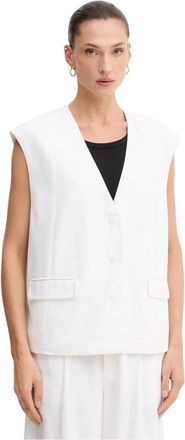 Gestuz GZizza Leinenweste - - Suits - Damen - Wei&szlig; - S