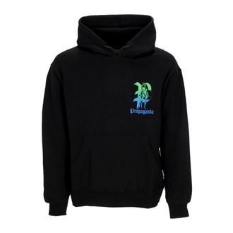 PROPAGANDA Schwarzer leichter Kapuzenpullover - - Sweatshirts & Hoodies - Herren - Schwarzk - XL