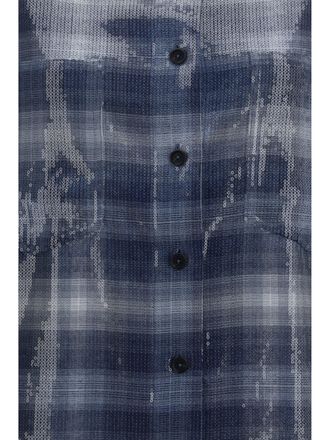 Pinko Womens Sequin Shirt Orchidea Multicolour-Light Blue Multicolour Blue-Light Polyester Blue/light