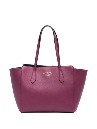 Gucci 2016-2025 mittelgroßer Swing Tote Bag aus Leder - Violett