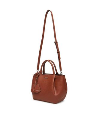 Guess Womens Satchel Bag Cognac Polyurethane - Satchel-Bags