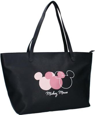 Kidzroom Sac de Shopping Forever Famous 32 cm Mickey Mouse, Courses Femme, Multicolore, 56