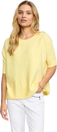 2-Biz Femme, Pulls, Jaune, Taille: 40/42 FR Pulls &agrave; col rond
