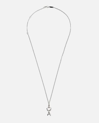 Ami Ami Paris - Collier argent&eacute; en laiton Ami de Coeur martel&eacute; Argent - TU - Unisex