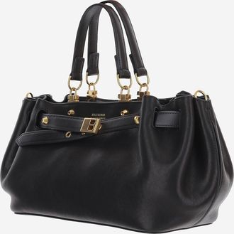 Balenciaga Leather Shoulder Bag - Black