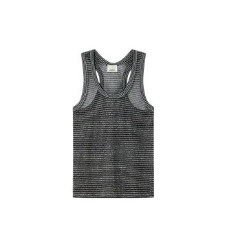 Isabel Marant D&eacute;bardeur Cevara en maille ray&eacute;e