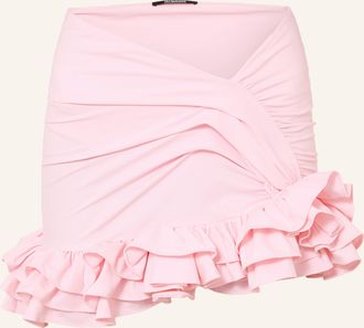 Jacquemus Jacquemus Rock La Mini Jupe Playa Mit R&uuml;schen rosa