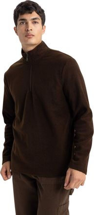 DeFacto Herren Sweatshirts - Bequeme Sweatshirt Herren Pullover Brown XXL