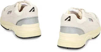 Autry Goatskin with Breathable Mesh Inserts Sneaker - White