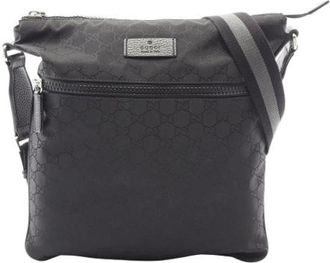 Gucci unisex, Pre-owned, Noir, Taille: ONE Size Sac bandouli&egrave;re en nylon Pre-owned