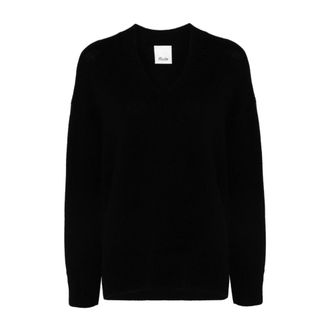 Allude V-Ausschnitt-Strickpullover - - Knitwear - Damen - Schwarzk - S