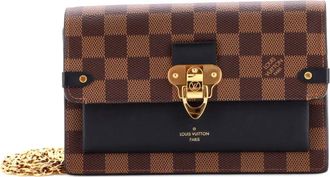 Louis Vuitton Vavin Chain Wallet NM Damier with Leather crossbody bag - Schwarz
