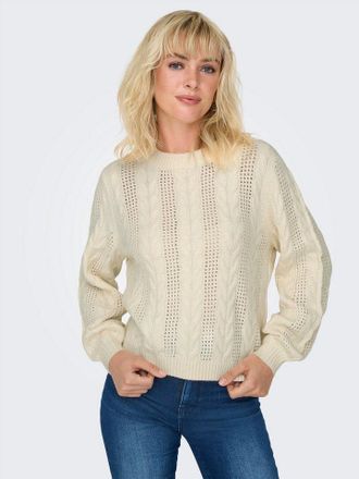 Only Rundhalspullover ONLRUBINA LS CABLE O-NECK KNT NOOS