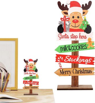 Generic Schilder für die Dekoration des Weihnachtstischs, Schilder für den Weihnachtstisch - stehender Weihnachtstisch für den Innenbereich, dekorative Weihna