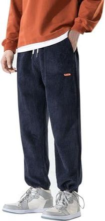 Generic Pantalon de jogging &eacute;l&eacute;gant pour homme - En Corduroy - D&eacute;contract&eacute; - Taille &eacute;lastique - Avec denim, d, XXL