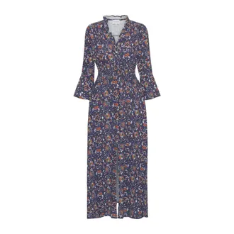 Americandreams Americandreams, Femme, Robes, Bleu, Taille: 36 FR Sally Cotton Long Dress