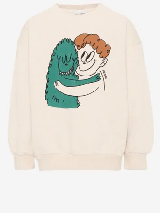 Bobo Choses Graphic-Printed Cotton Sweatshirt - Beige
