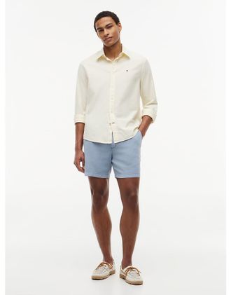 Tommy Hilfiger Dover - Short d&eacute;lav&eacute; 6 pouces avec coutures apparentes - Bleu clair