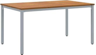 vidaXL Gartentisch 150x90x75 cm Massivholz Akazie und Metall vidaXL110017
