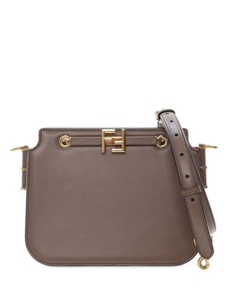 Fendi sac port&eacute; &eacute;paule Vitello King Luxor Touch (2010-2024) - Marron