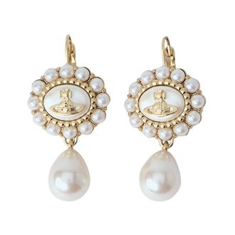 Vivienne Westwood Femme, Accessoires, Jaune, Taille: ONE Size Amaya Drop Earrings