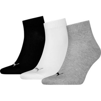 Puma Herren Socken UNISEX QUARTER PLAIN 3P