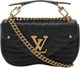 Louis Vuitton Sac bandouli&egrave;re New Wave Chain PM doccasion - Femme - Pre-owned - Noir - Taille: ONE Size