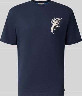 Scotch & Soda Oversized T-Shirt mit Logo-Stitching